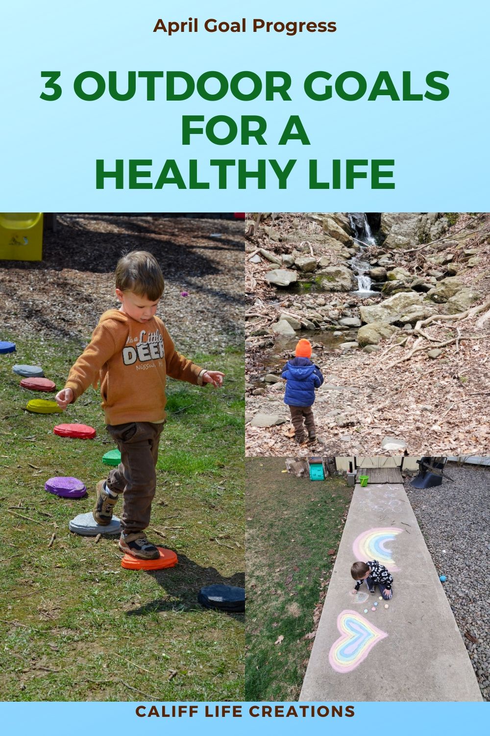 April Review of Outdoor Goals | Califf Life Creations